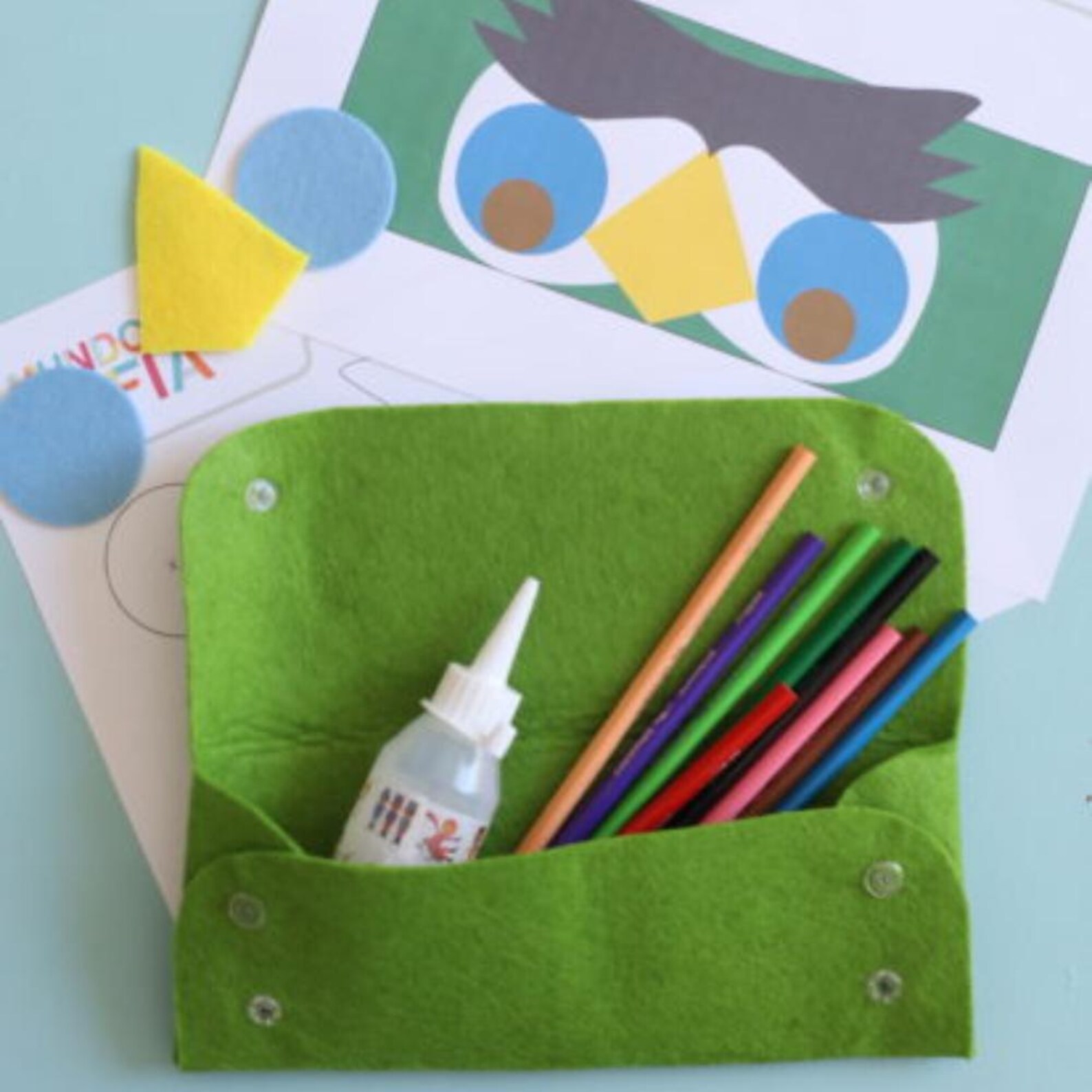 Felt Pencil Cases E-book, DIY Animal Felt Case Templates, Fox Mouse Owl ...