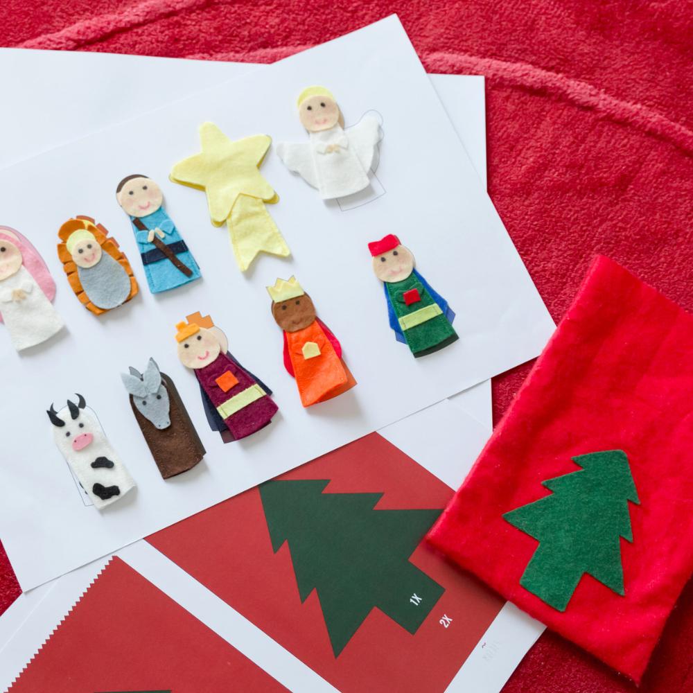 Nativity Puppets, DIY Nativity Scene Templates, Printable Christmas ...
