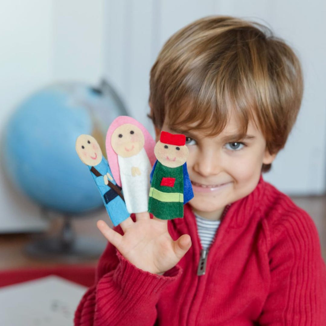 Nativity Puppets, DIY Nativity Scene Templates, Printable Christmas ...