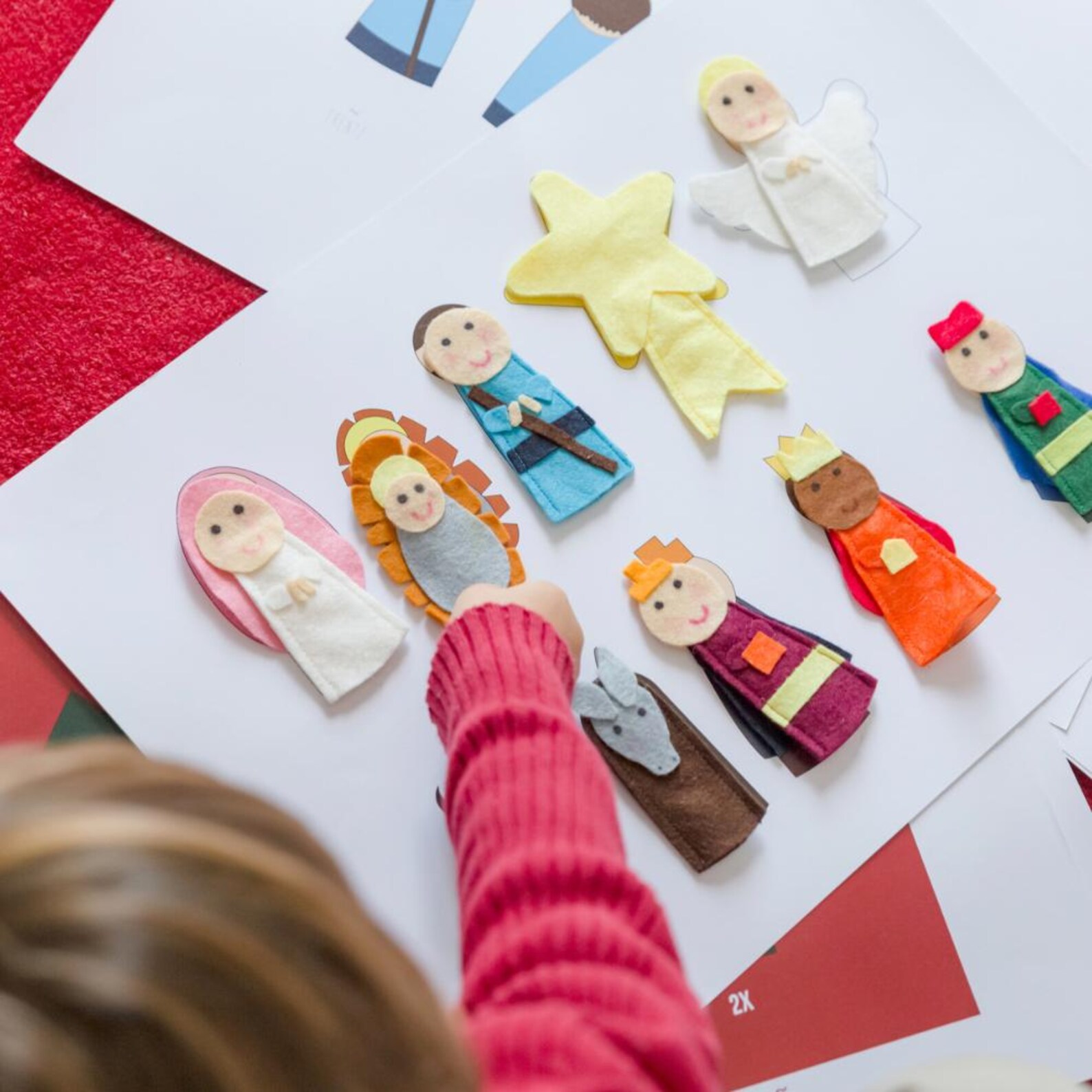 Nativity Puppets, DIY Nativity Scene Templates, Printable Christmas ...