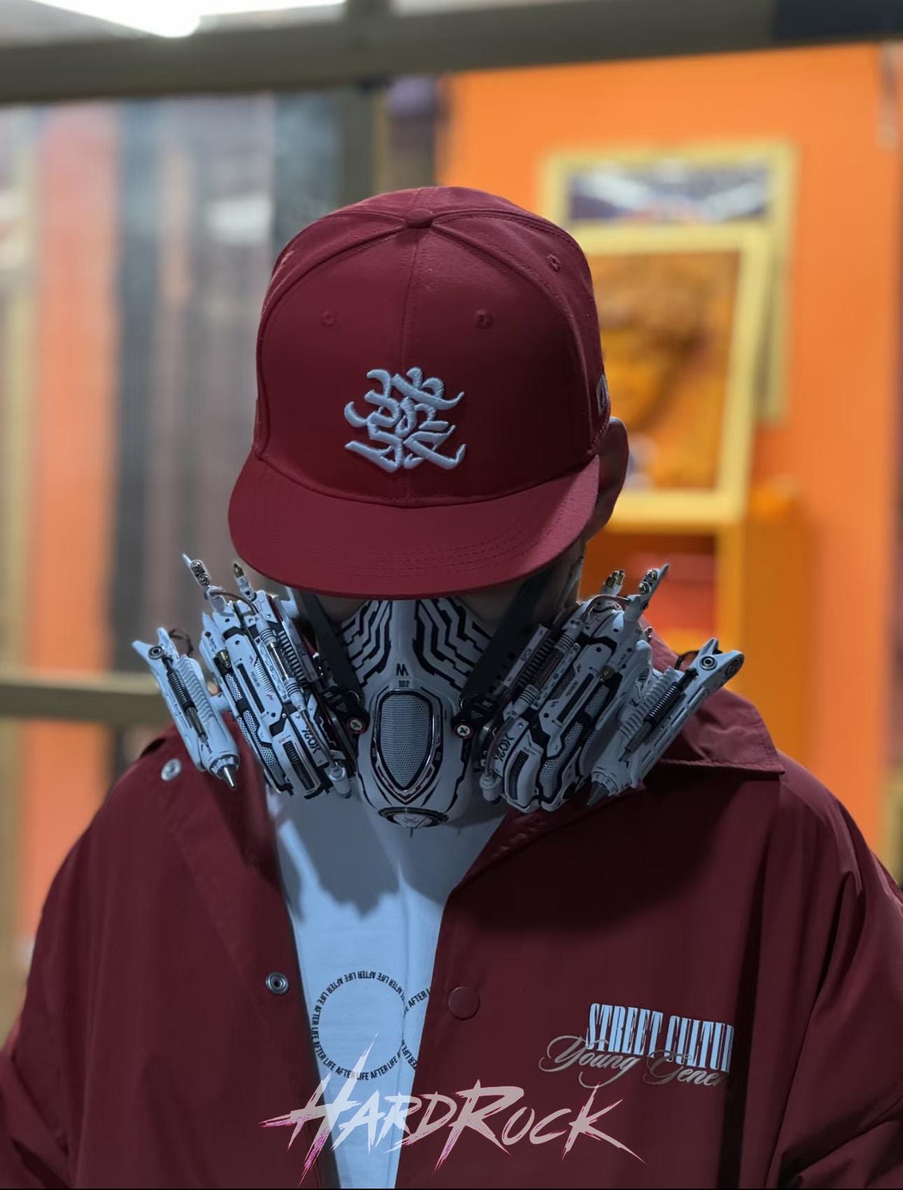 Cool Cyberpunk Antivirus Mask, Custom Carnival Mask, Cyberpunk Half ...