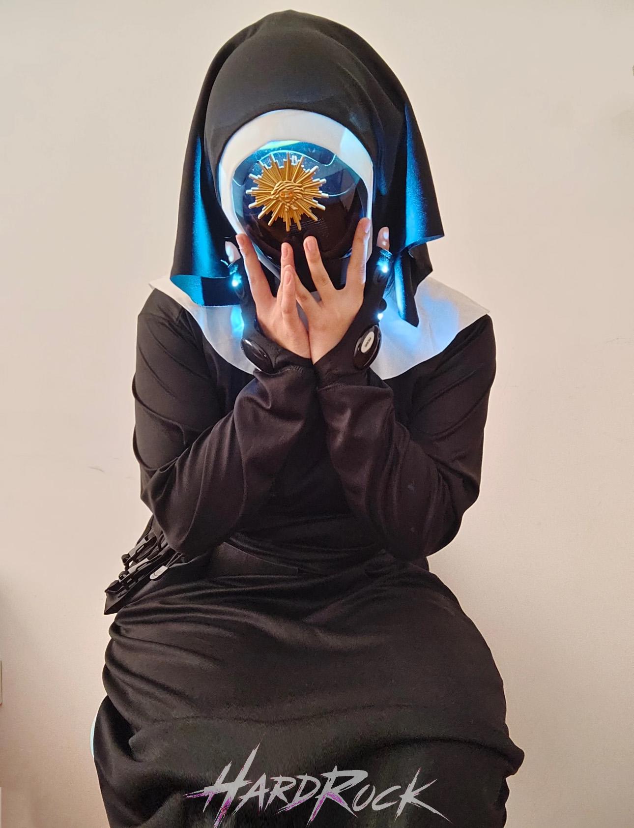 Holy Nun Cyberpunk Masks,futuristic Masks,cool Cosplay Party Masks ...