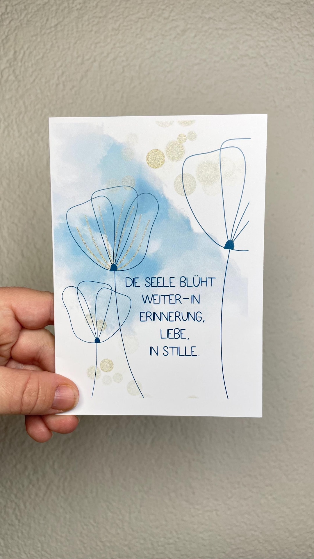 Printable Sympathy Card – Digital A5 Folding Sympathy Card | Farewell ...