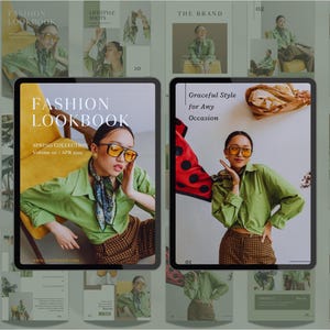 Lookbook Fashion Magazine Template Canva Editable Magazine LTK Product ...