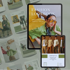 Lookbook Fashion Magazine Template Canva Editable Magazine LTK Product ...