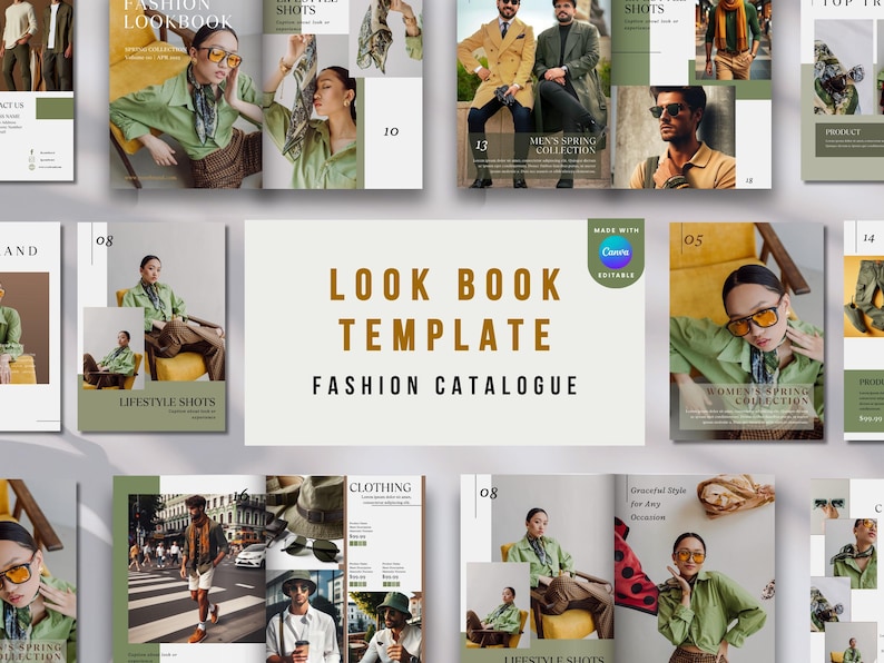 Lookbook Fashion Magazine Template Canva Editable Magazine LTK Product ...