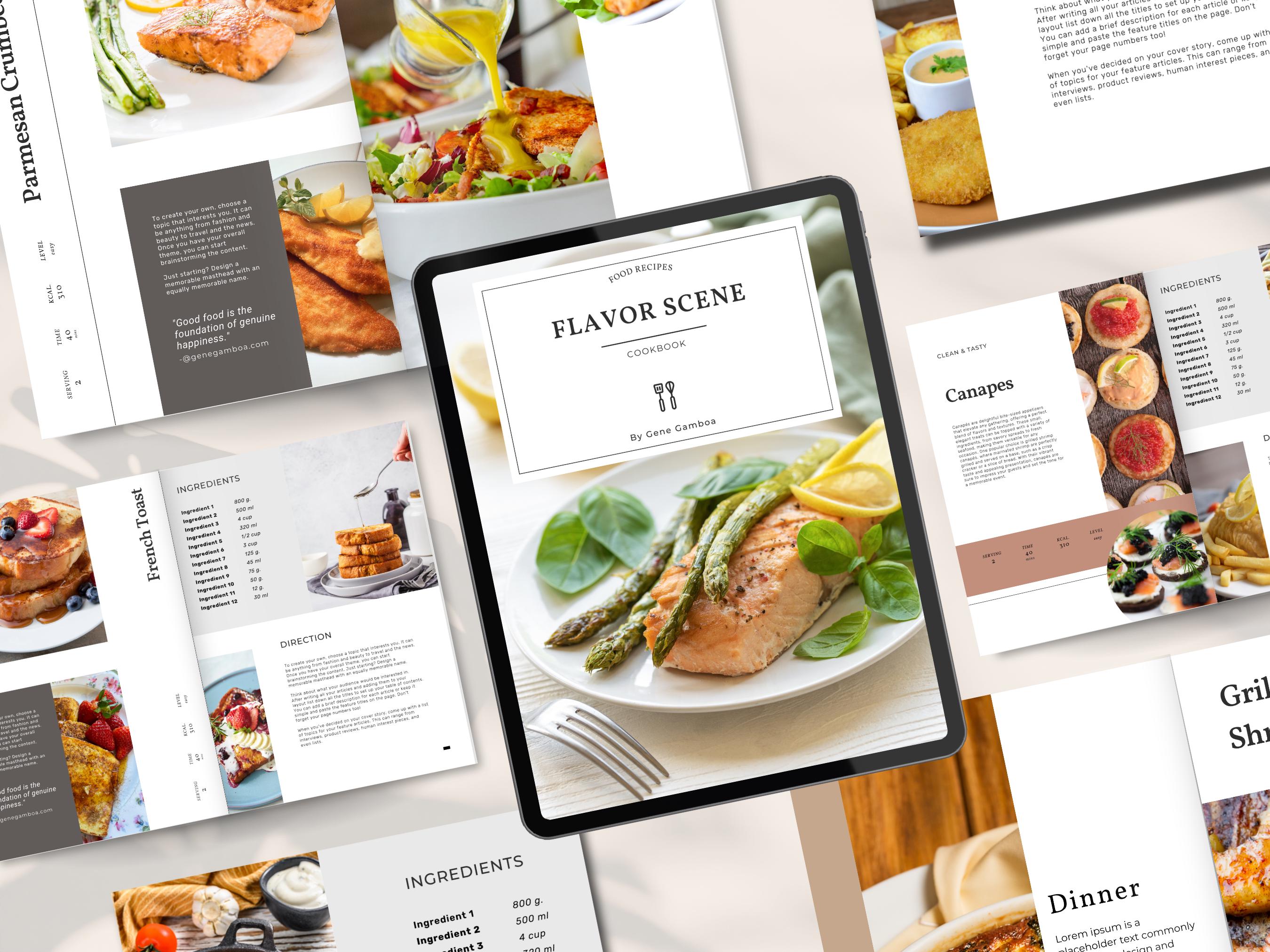 Custom Cookbook Cookbook Instagram Cookbook Binder Cook Book Template ...