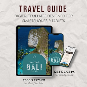 Travel Guide Template Editable Travel Itinerary Template Digital Travel ...