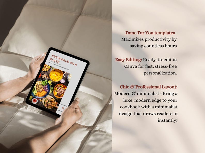 Cookbook Template Editable Printable Recipe Cookbook Template Canva ...