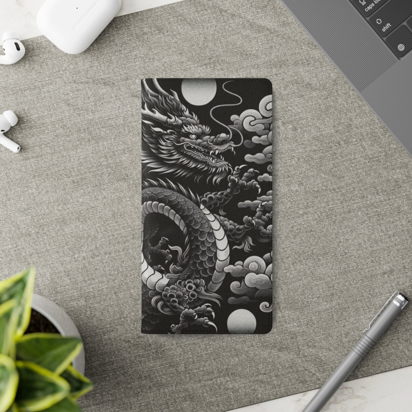 Dragon Design Flip Cases - Etsy
