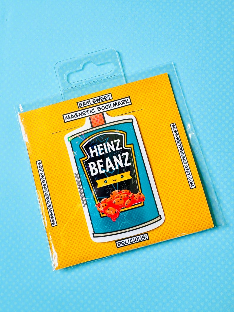 Heinz Baked Beans/beanz & Farts Kawaii Magnetic Bookmarks Stickers ...