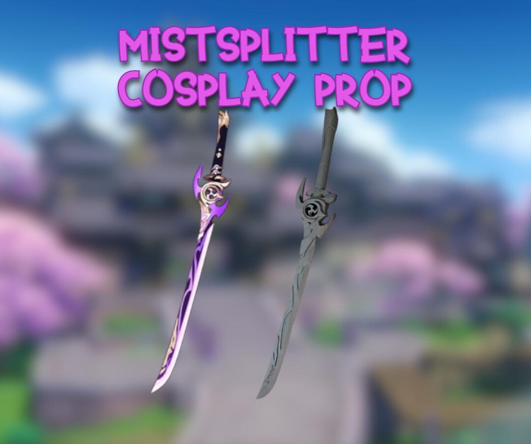 Genshin Impact Sword Mistsplitter Reforged | Cosplay Prop - Etsy