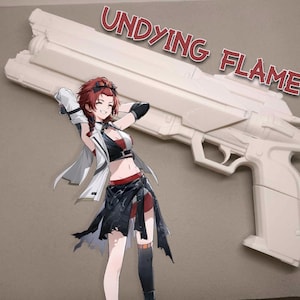 Wuthering Waves ( WUWA) Undying Flame Pistol - Weapon for Cosplay ...