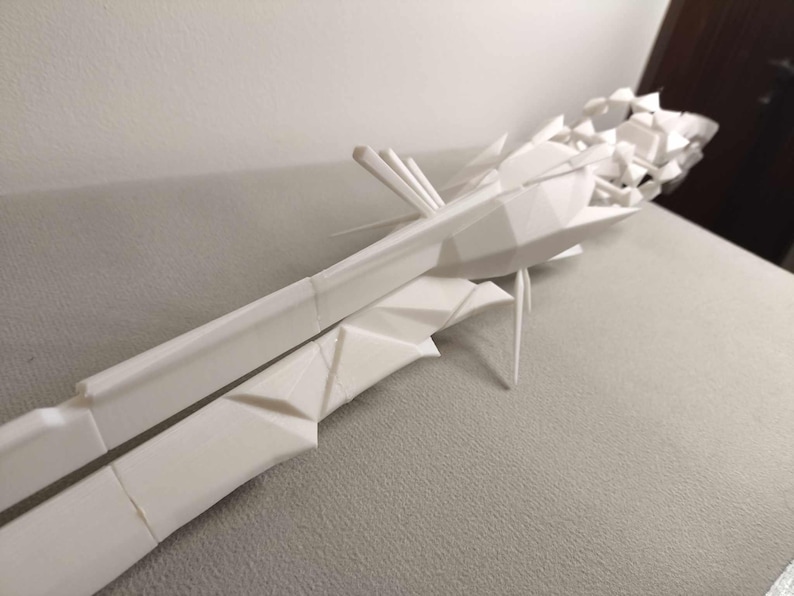 Wuthering Waves Carlotta Rifle • 3D Printed White Gun Prop • WUWA ...