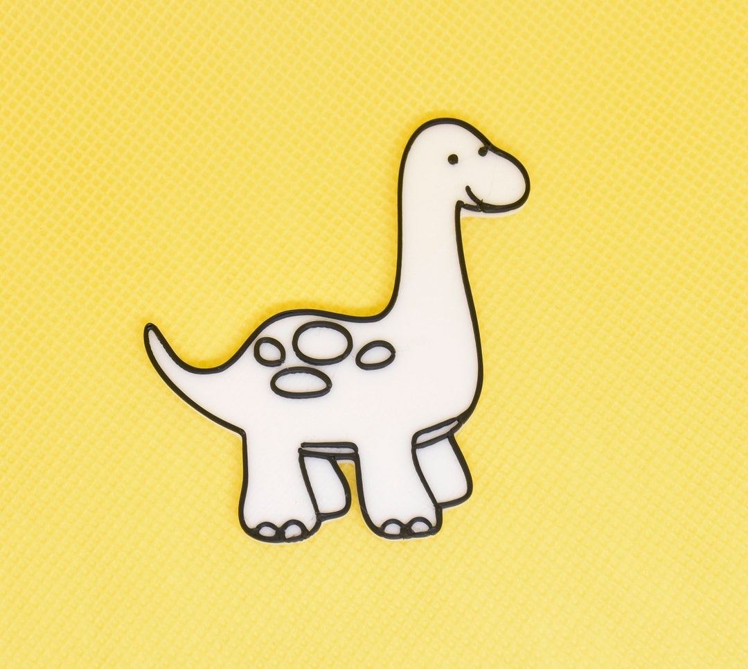 Cute Dinosaur Brachiosaurus Keychain 3D Printed - Etsy