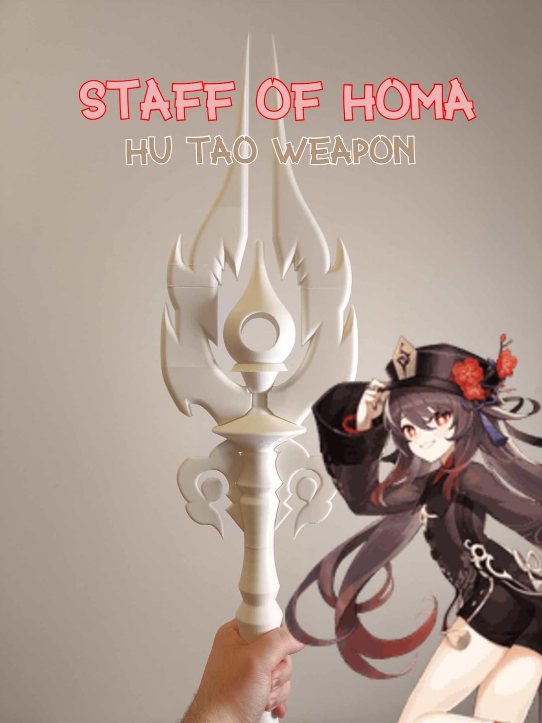 Genshin Impact Staff of Homa | Hu Tao Weapon for Cosplay and Prop Use ...