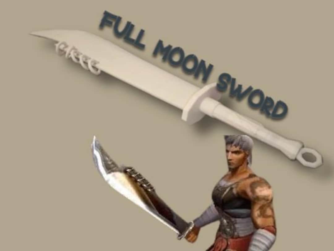 Espada da Lua Cheia de Metin2 • Réplica de arma impressa em 3D ...