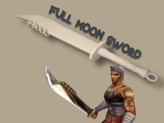 Metin2 Full Moon Sword • 3D Printed Weapon Prop • Metin II Cosplay ...