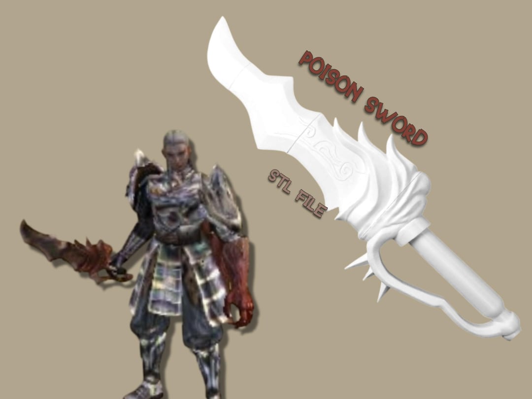 Metin2 Poison Sword STL • 3D Printable Metin II Sword File • Warrior ...