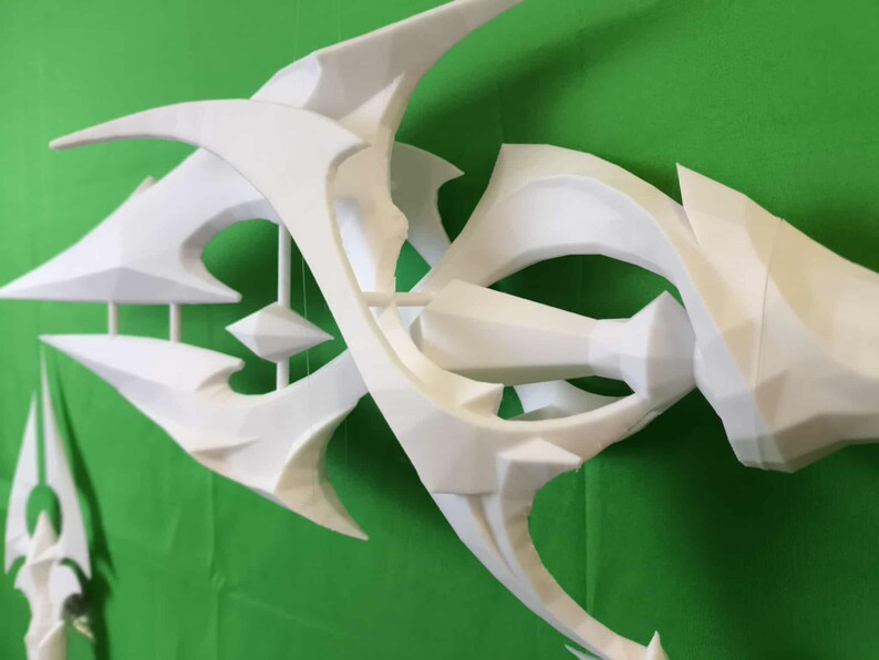 Genshin Impact Bloodsoaked Ruins Polearm STL • 3D Printable Flins ...