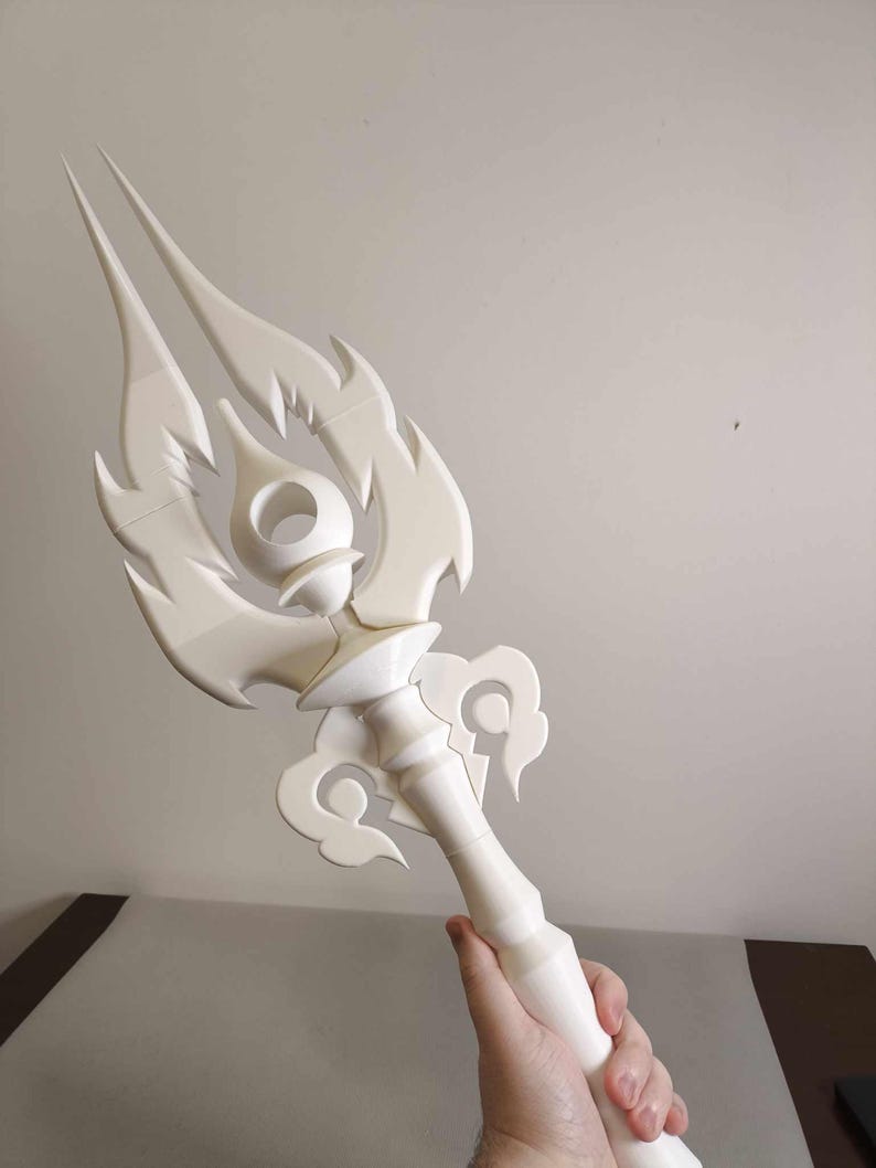 Cajado de Homa de Genshin Impact • Arma de haste para cosplay impressa ...