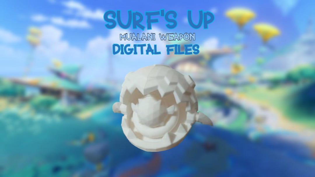 STL Files | Genshin Impact Surf's up | Mualani Weapon for Prop Use or ...