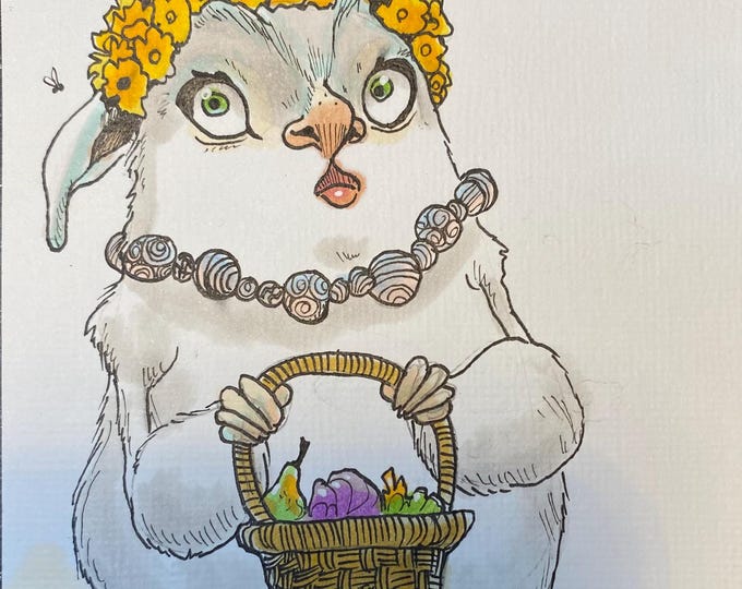 Midsommar Monster-original Illustration - Etsy