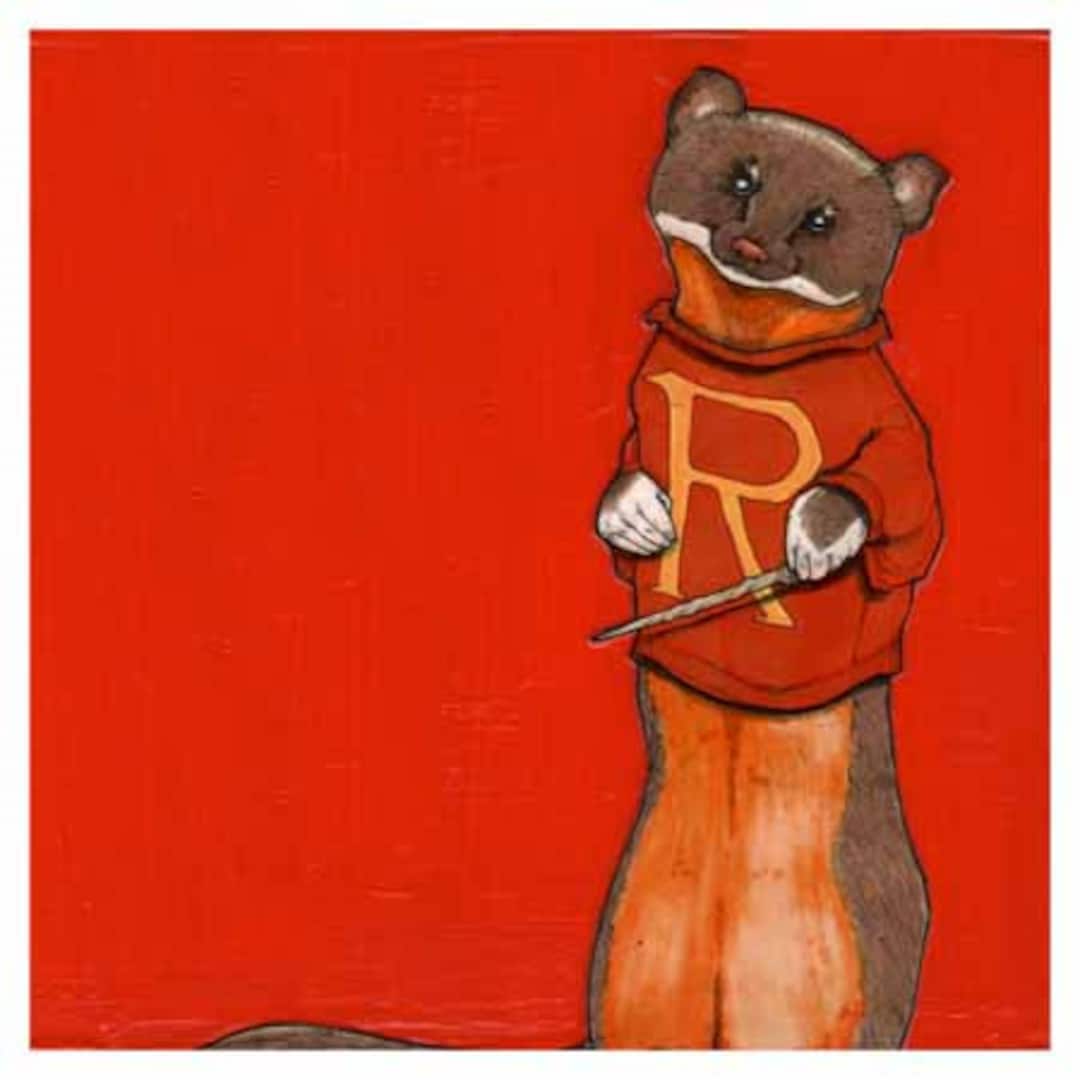Ron Weasel-y- Small Print 4.5x4.5 - Etsy