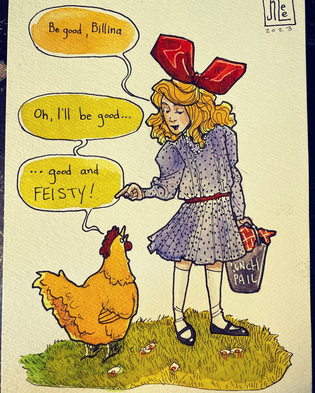 Feisty-daily Watercolor Painting - Etsy