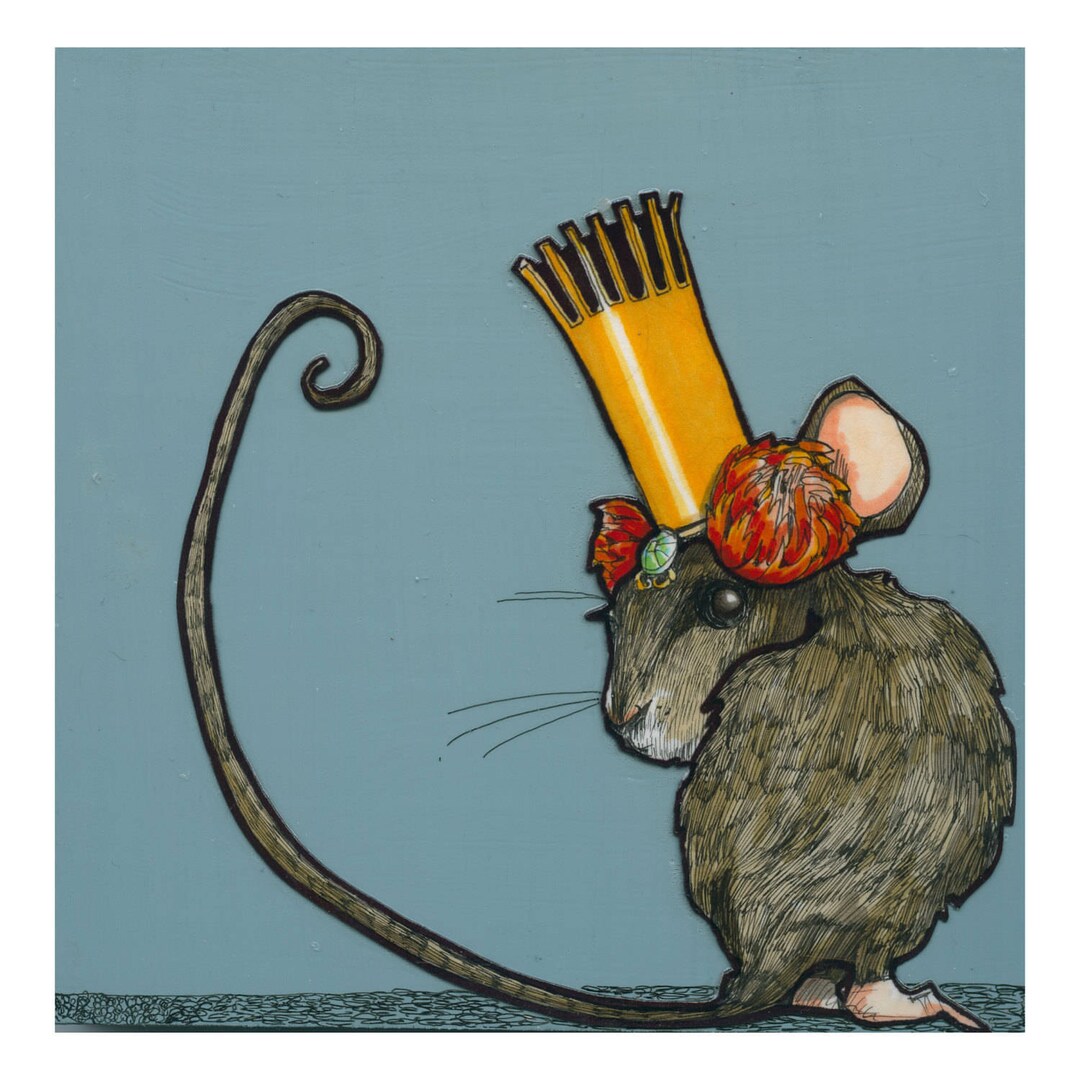 Mouse Queen- Small Print 4.5x4.5 - Etsy