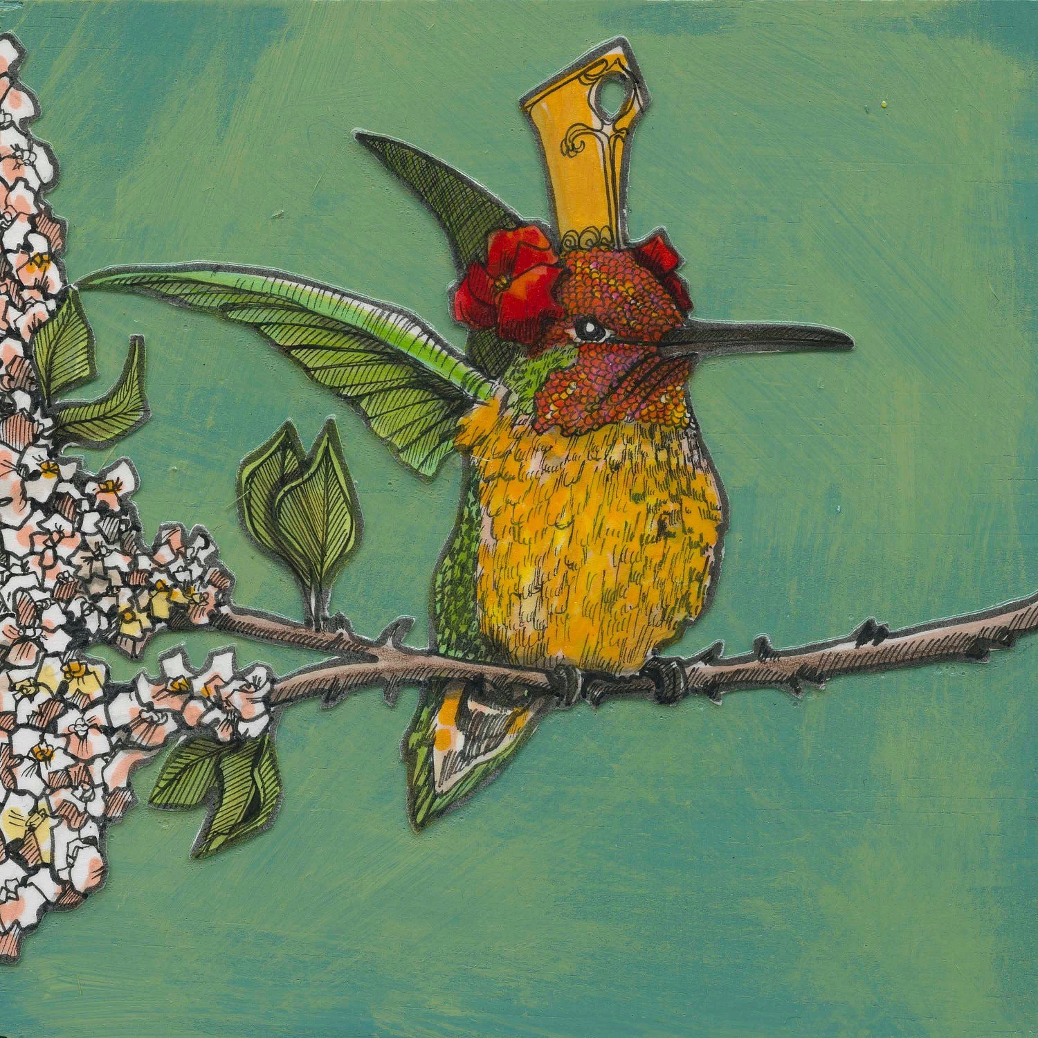 Emperor Hummingbird- Small Print 4.5x4.5 - Etsy