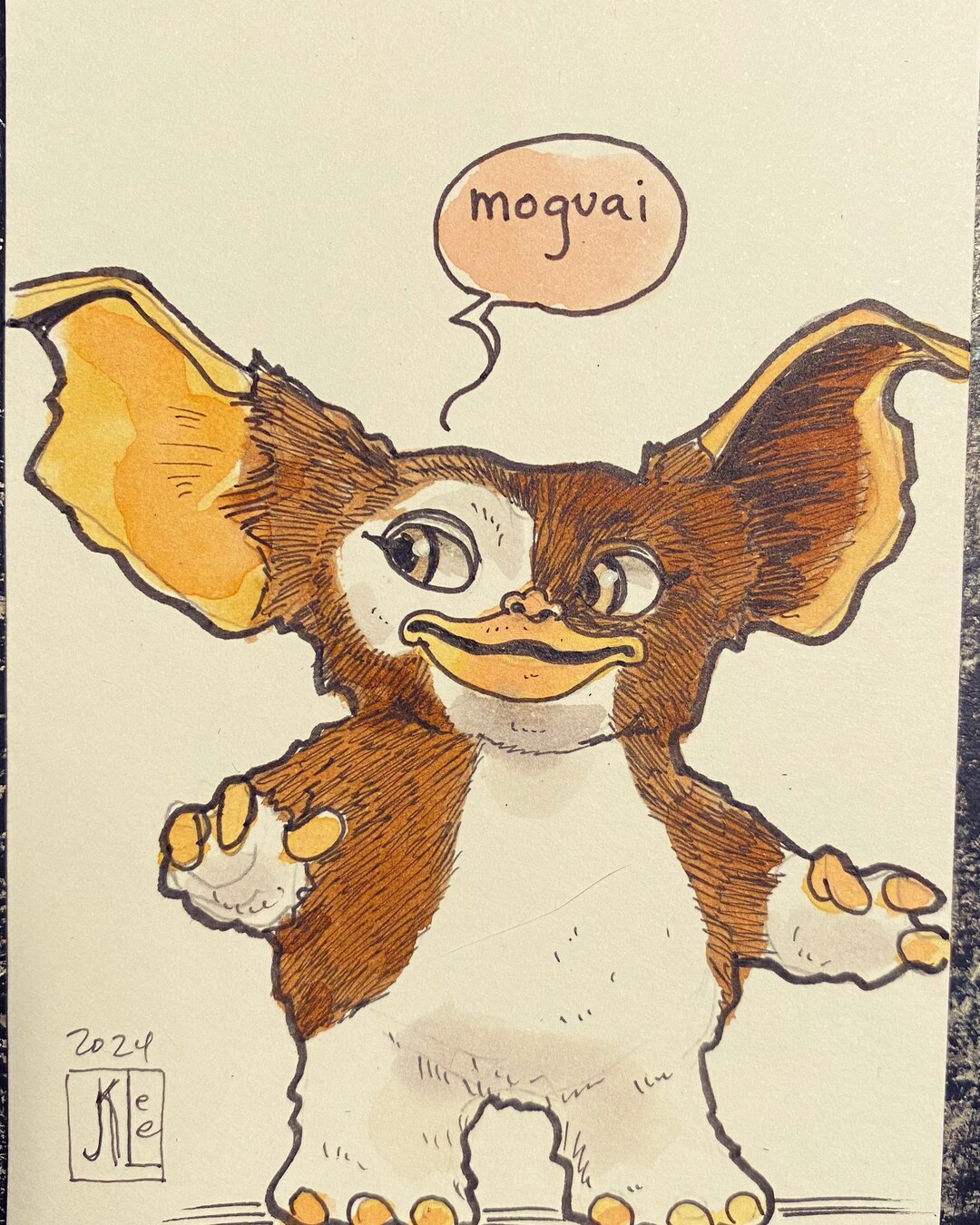 Gizmo-watercolor Original Painting - Etsy