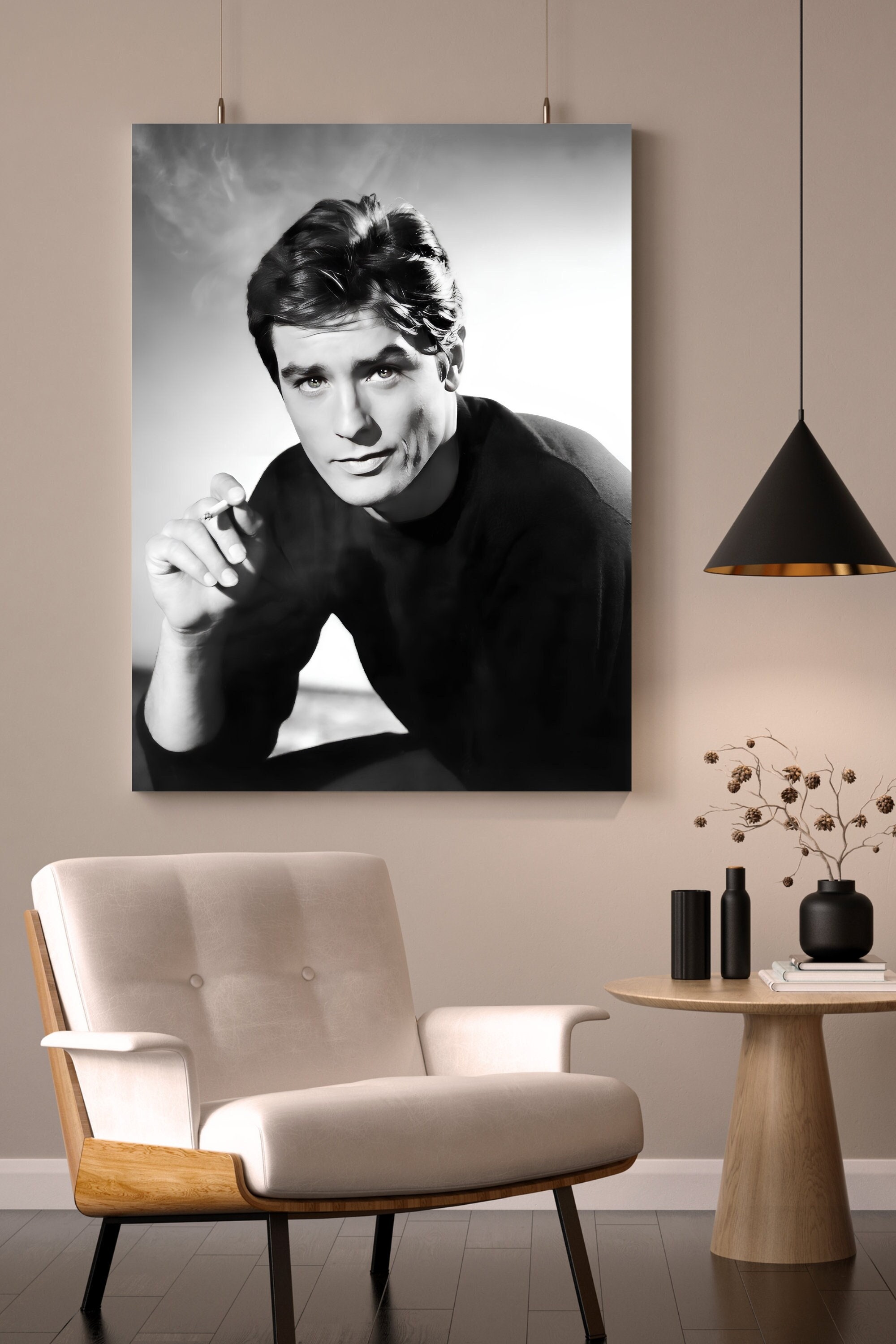 Alain Delon Poster Digital Download Printable Wall Art Alain Delon ...