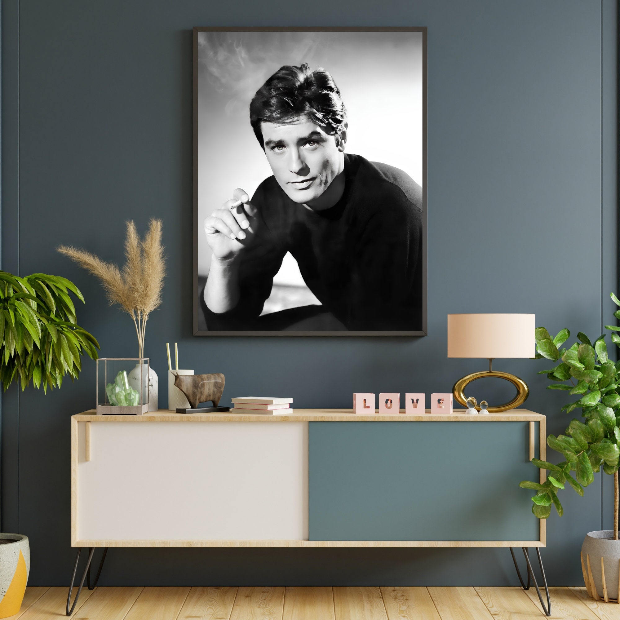 Alain Delon Poster Digital Download Printable Wall Art Alain Delon ...