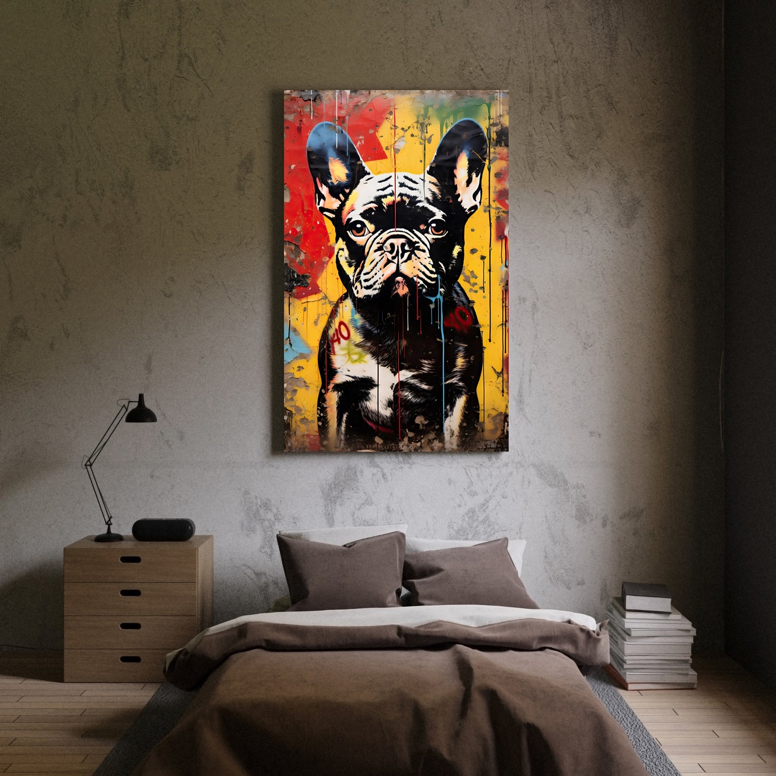 French Bulldog Banksy Style Digital Download Printable Graffiti Wall ...