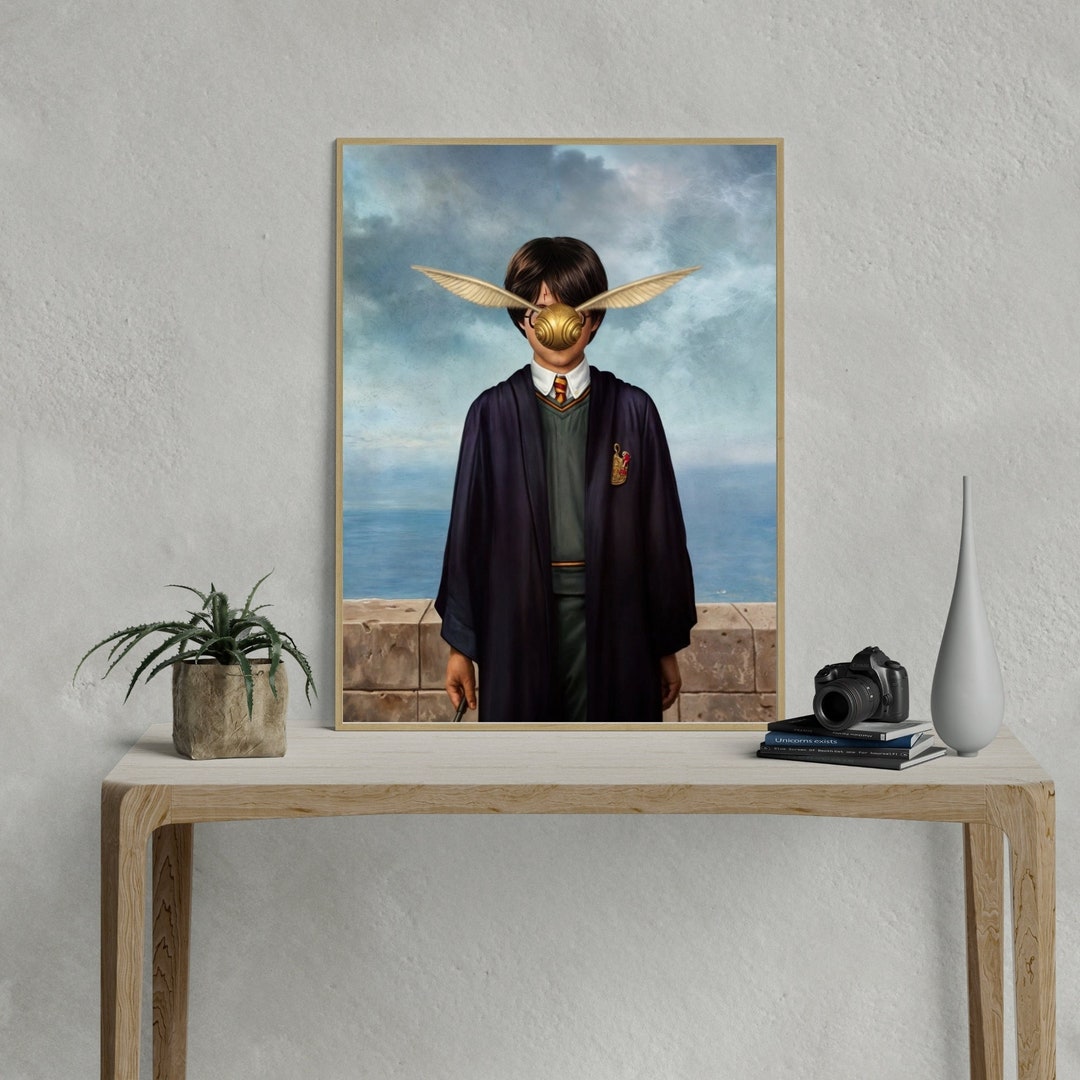 Potter in Magritte Style Poster Digital Download Printable Wall Art ...