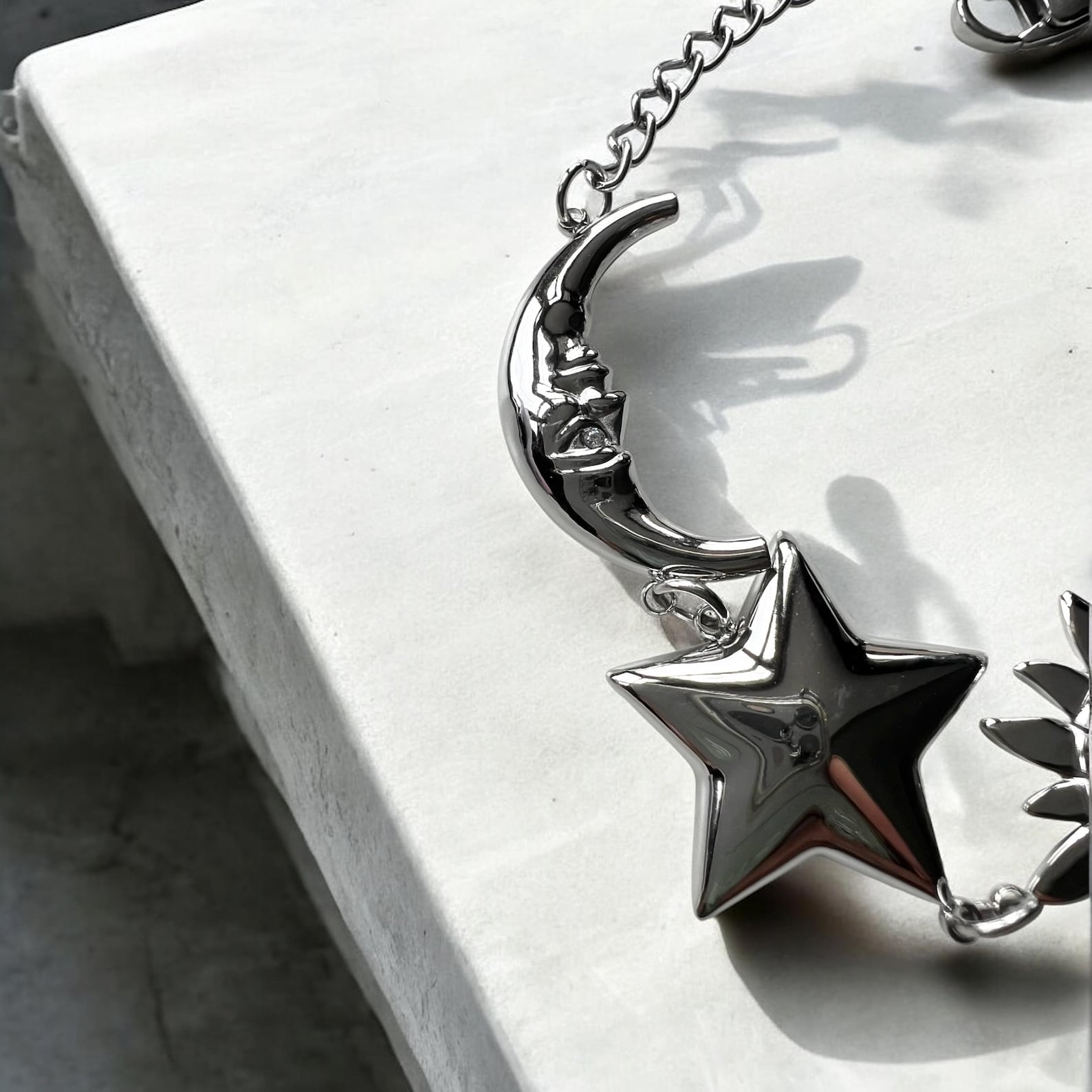 Premium Chunky Sun Moon and Stars Bracelet - Waterproof Celestial Charm ...