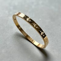 Full Moon Bangle Bracelet - Etsy