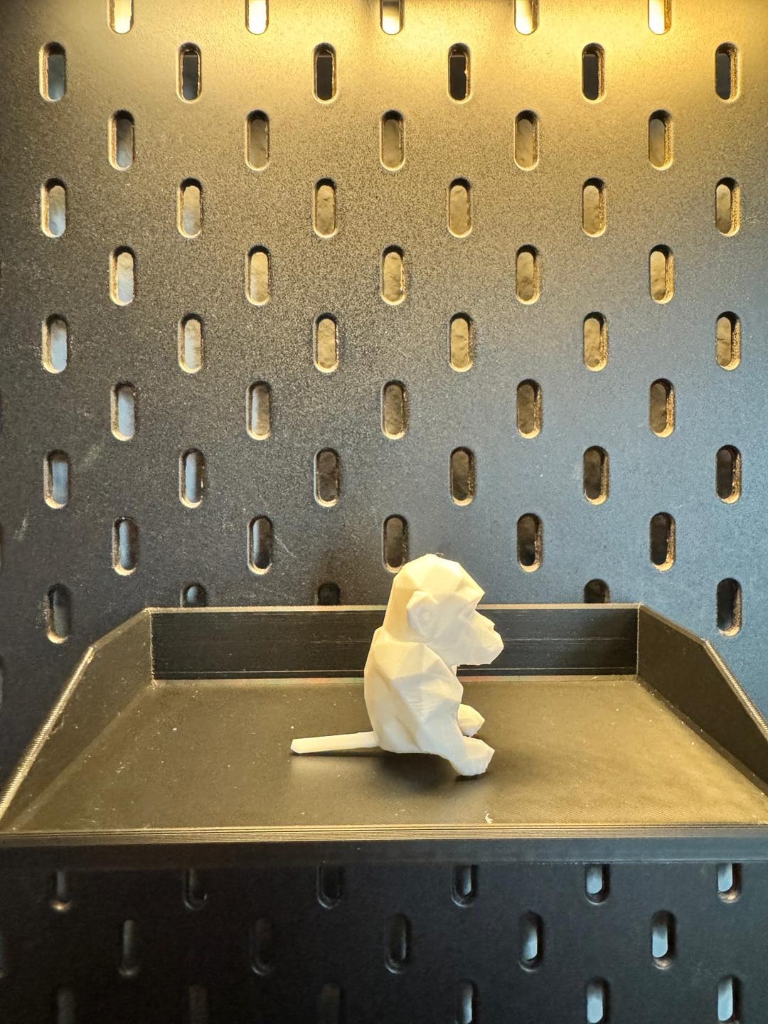 Monkey Figurine 3D Printed Low Poly – Modern Decor for Living Room ...