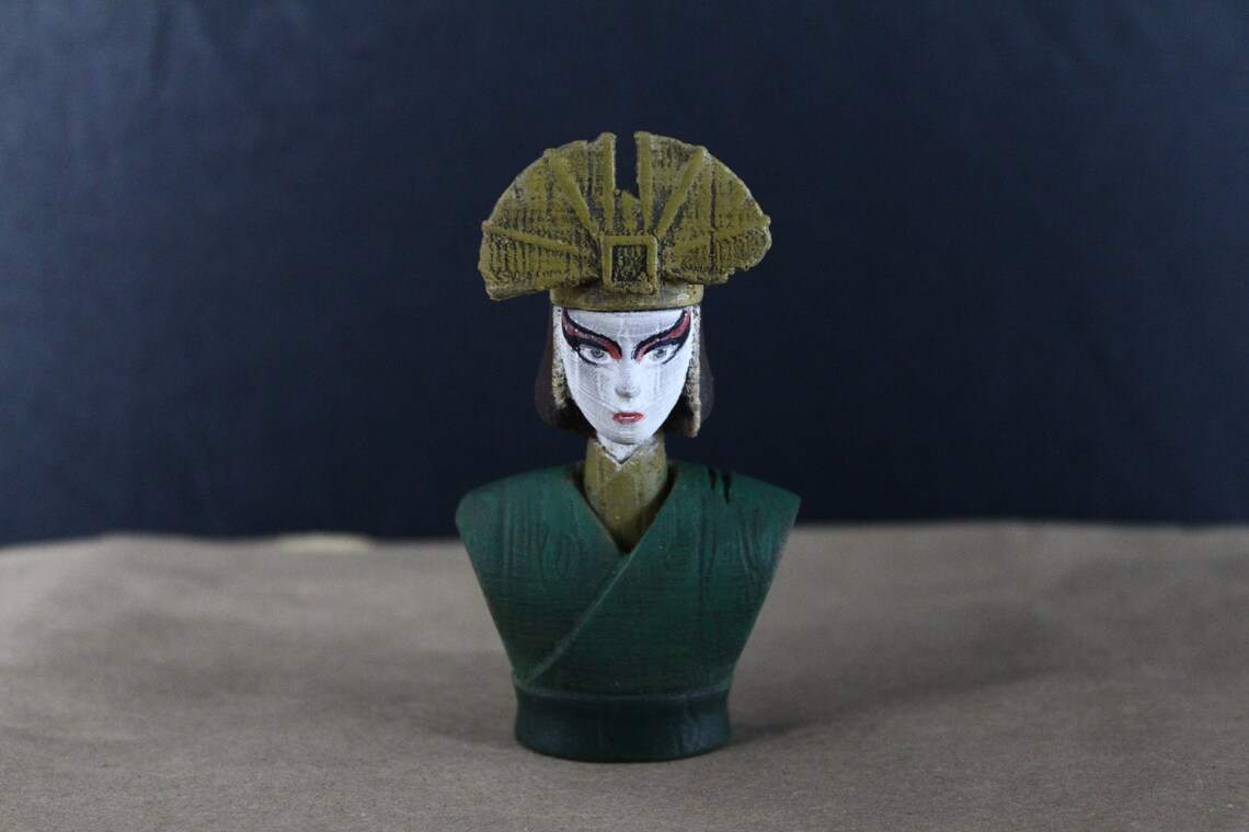 Avatar The Last Airbender Avatar Kyoshi Statue 3d Printed Etsy