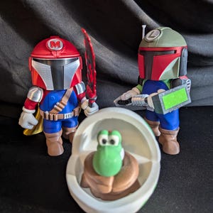 Mariolorian Mandolorian Star Wars Mario - Etsy