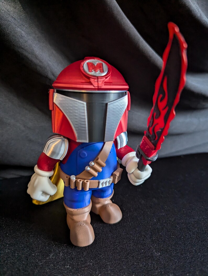 Mariolorian Mandolorian Star Wars Mario - Etsy