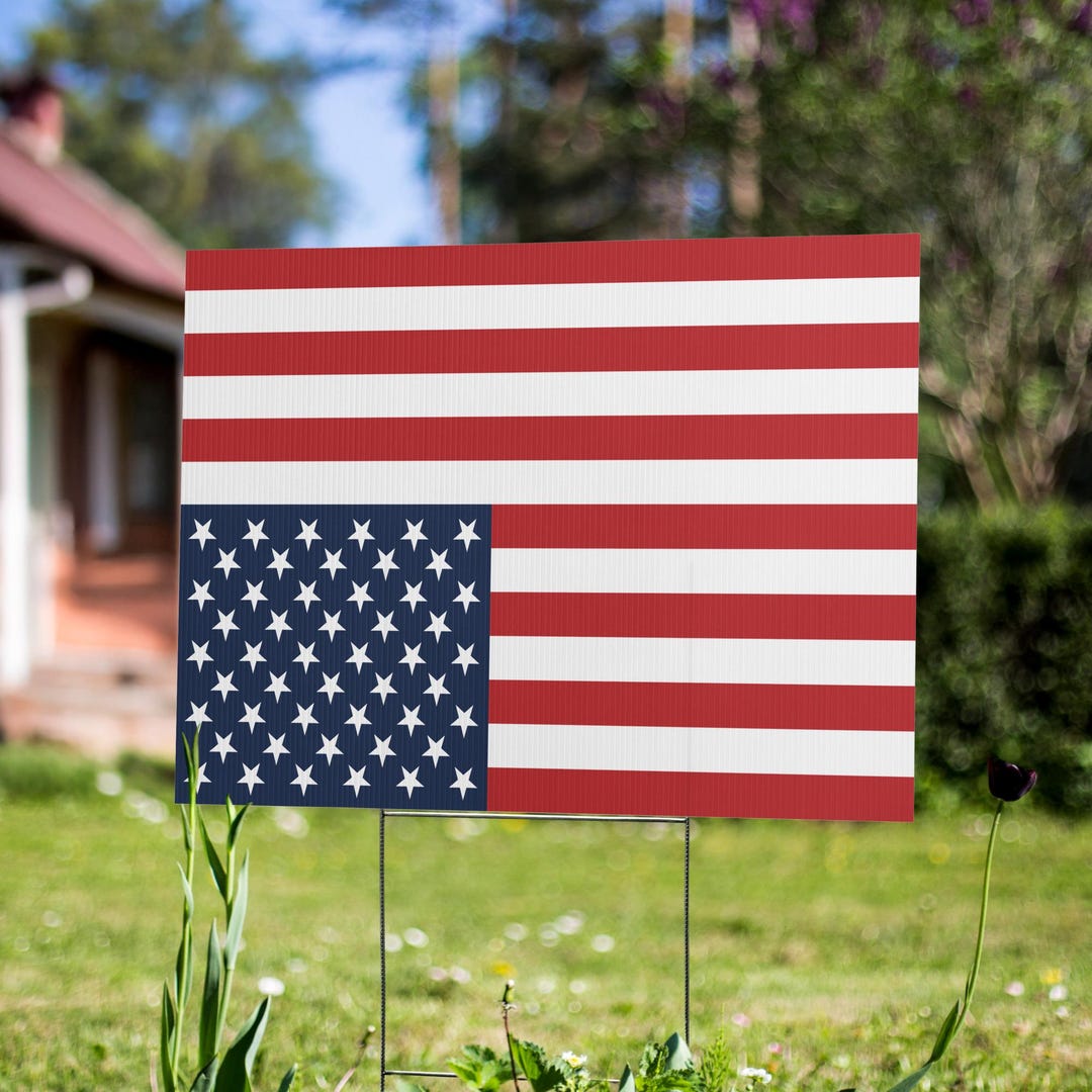 Dire Distress American Flag Yard Sign – A Call for Change - Etsy