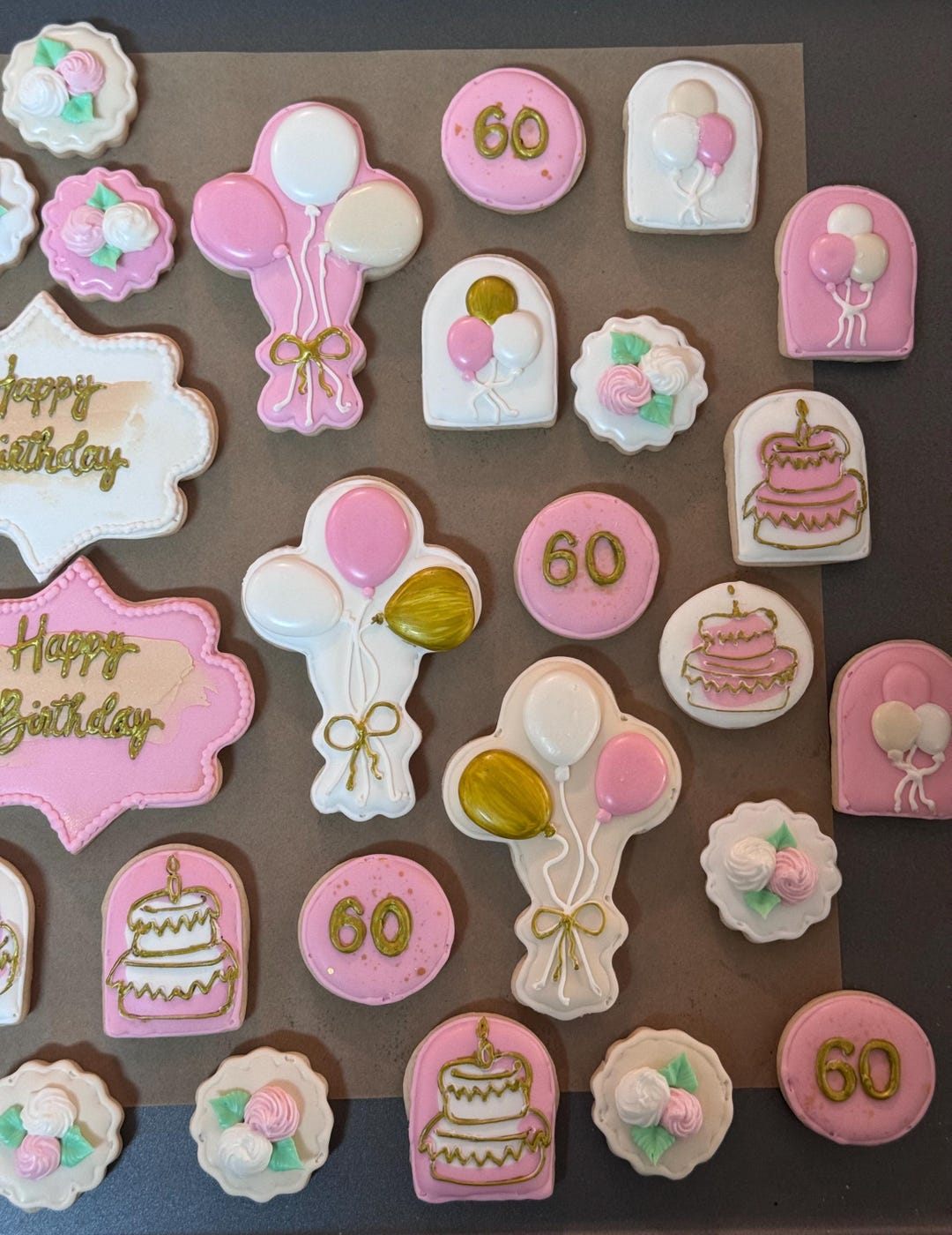 60th Birthday Decorated Cookies - Etsy Australia