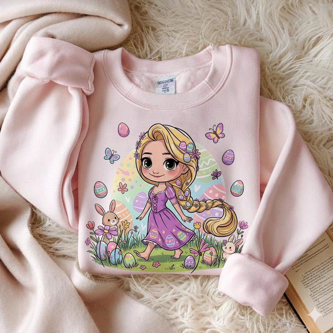 Easter Rapunzel PNG, Happy Easter Princess Png, at Last I See the Light ...