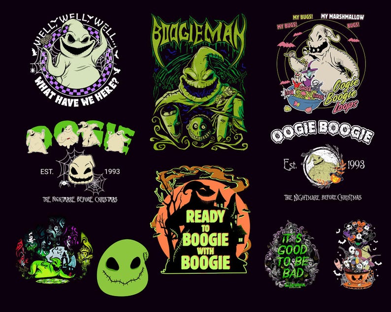 Oogie Boogie Bash Png Bundle, Nightmare Before Christmas Png, Oogie ...