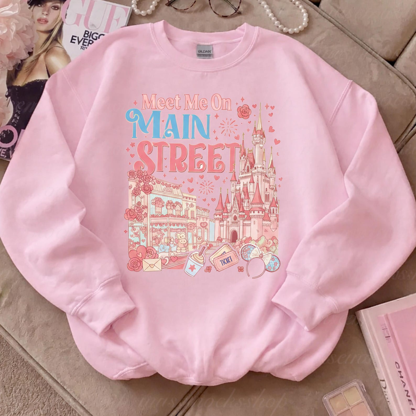 Meet Me on Main Street PNG, Disney Couple Valentine PNG, Cute Love ...