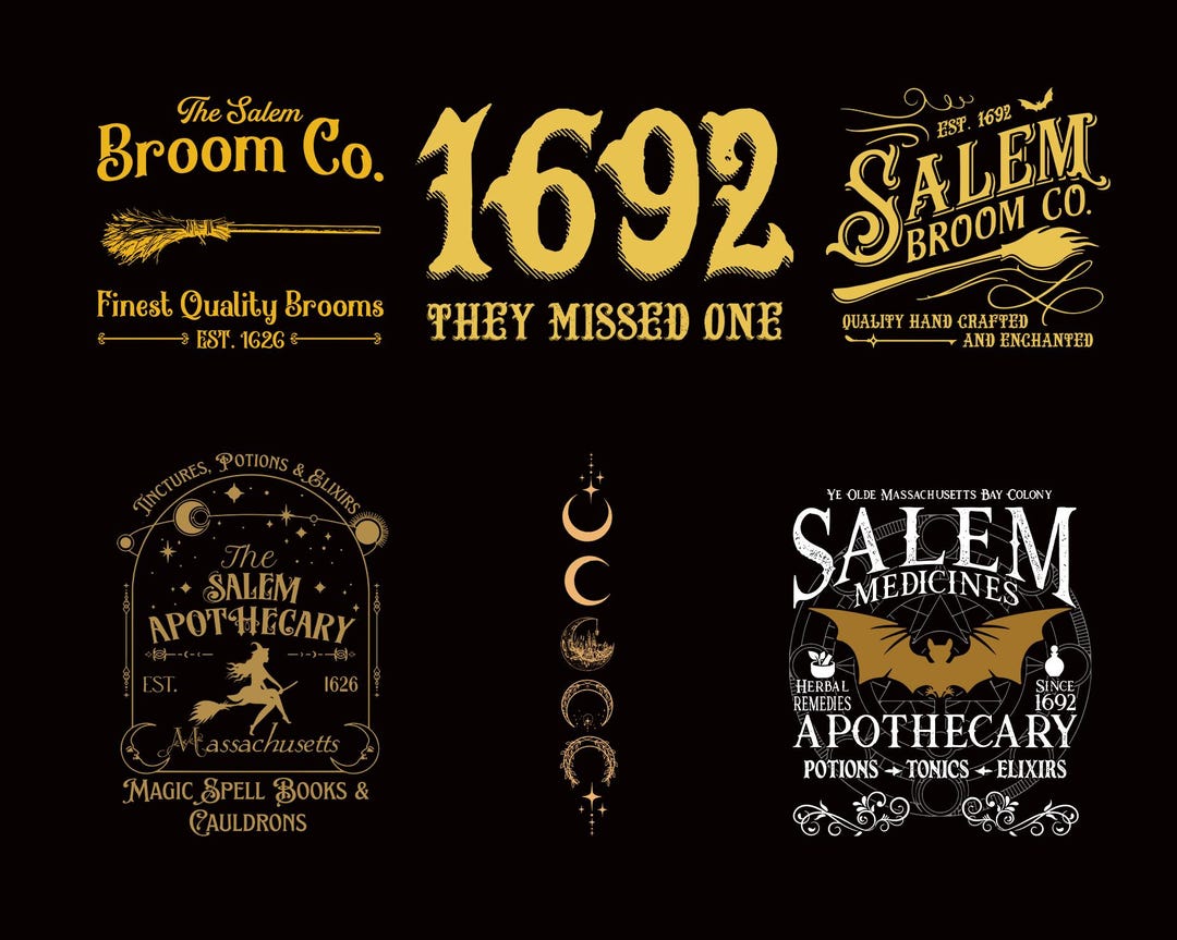 11 Salem Png Bundle, Salem 1692 Png, Salem Apothecary, Salem Proom Co ...