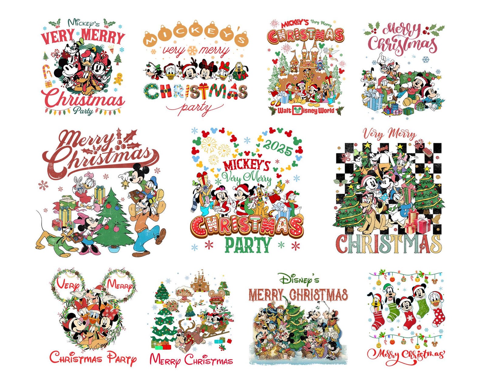 Merry Christmas Png, Mic.key Very Merry Christmas 2025 Png, Dis.ney ...