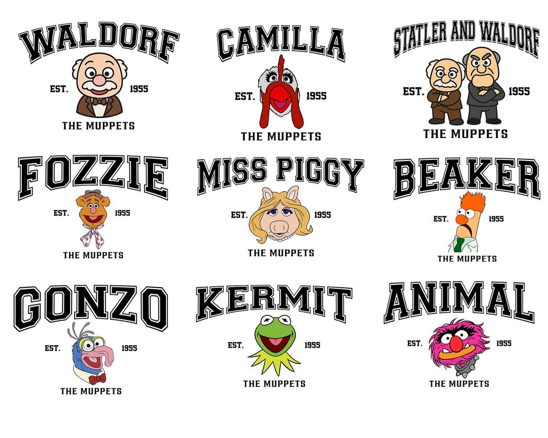 Muppets Png, Muppets Png for Sublimation, Family Vacation Png, Birthday ...
